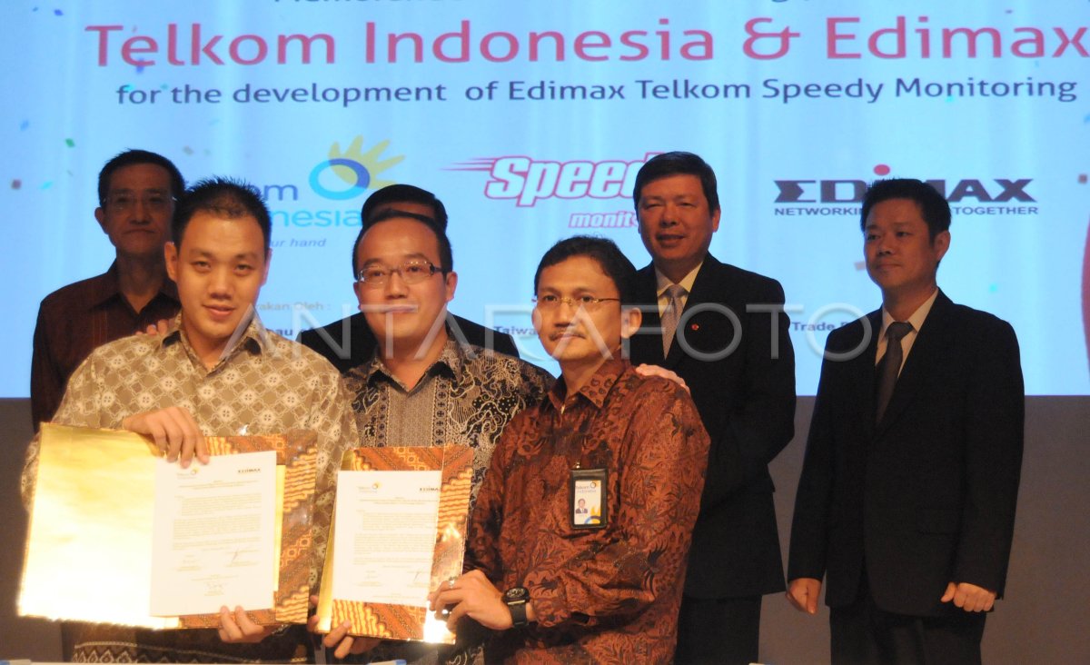 MOU TELKOM EDIMAX | ANTARA Foto