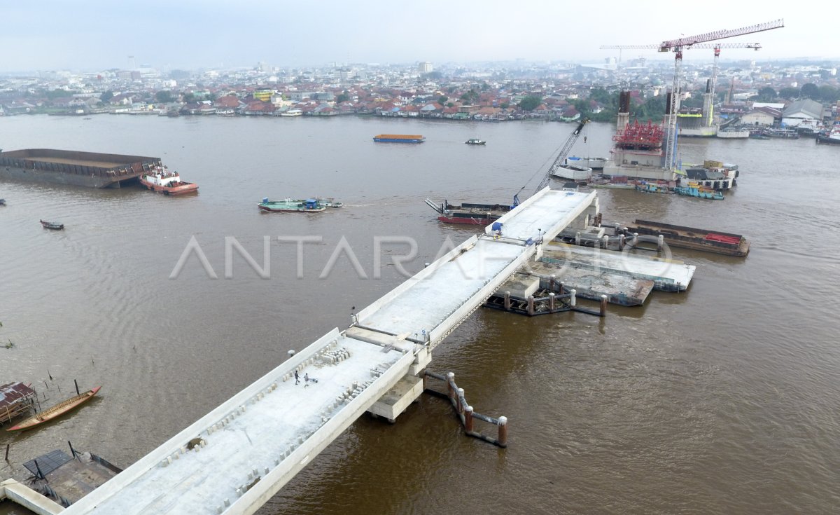 PEMBANGUNAN JEMBATAN MUSI IV | ANTARA Foto