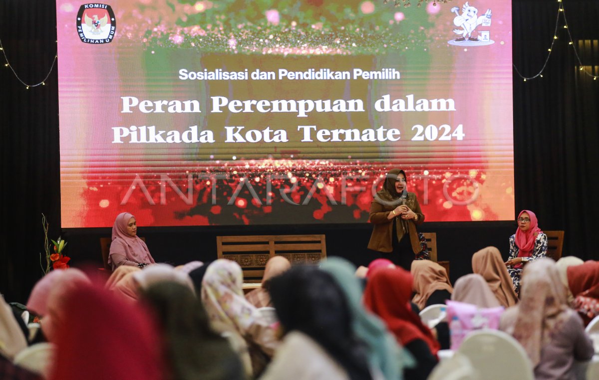 Sosialisasi Pilkada pemilih perempuan dalam Pilkada Kota Ternate | ANTARA Foto