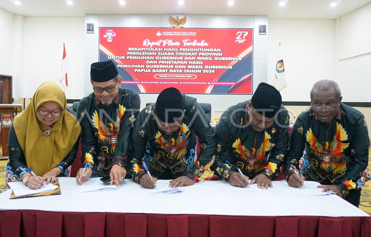 Penetapan hasil pemilihan Gubernur Papua Barat Daya | ANTARA Foto