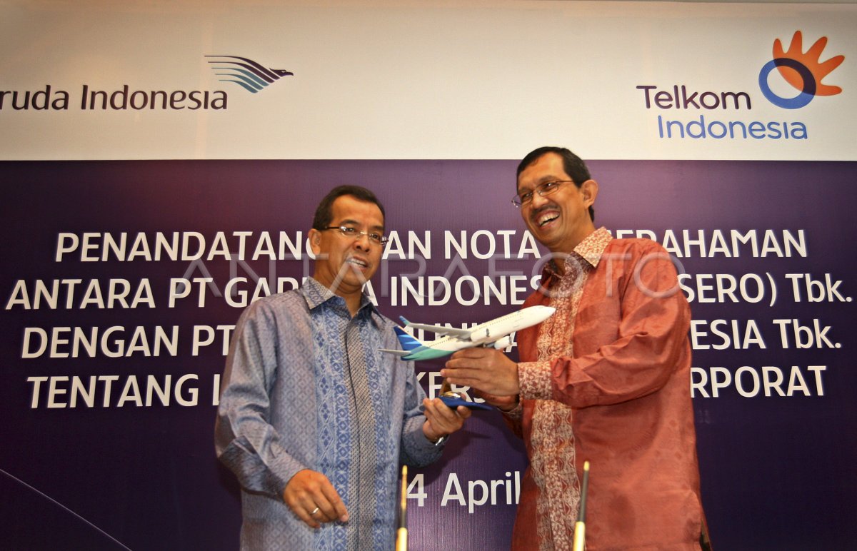 KERJASAMA GARUDA - TELKOM | ANTARA Foto KERJASAMA GARUDA - TELKOM | ANTARA Foto