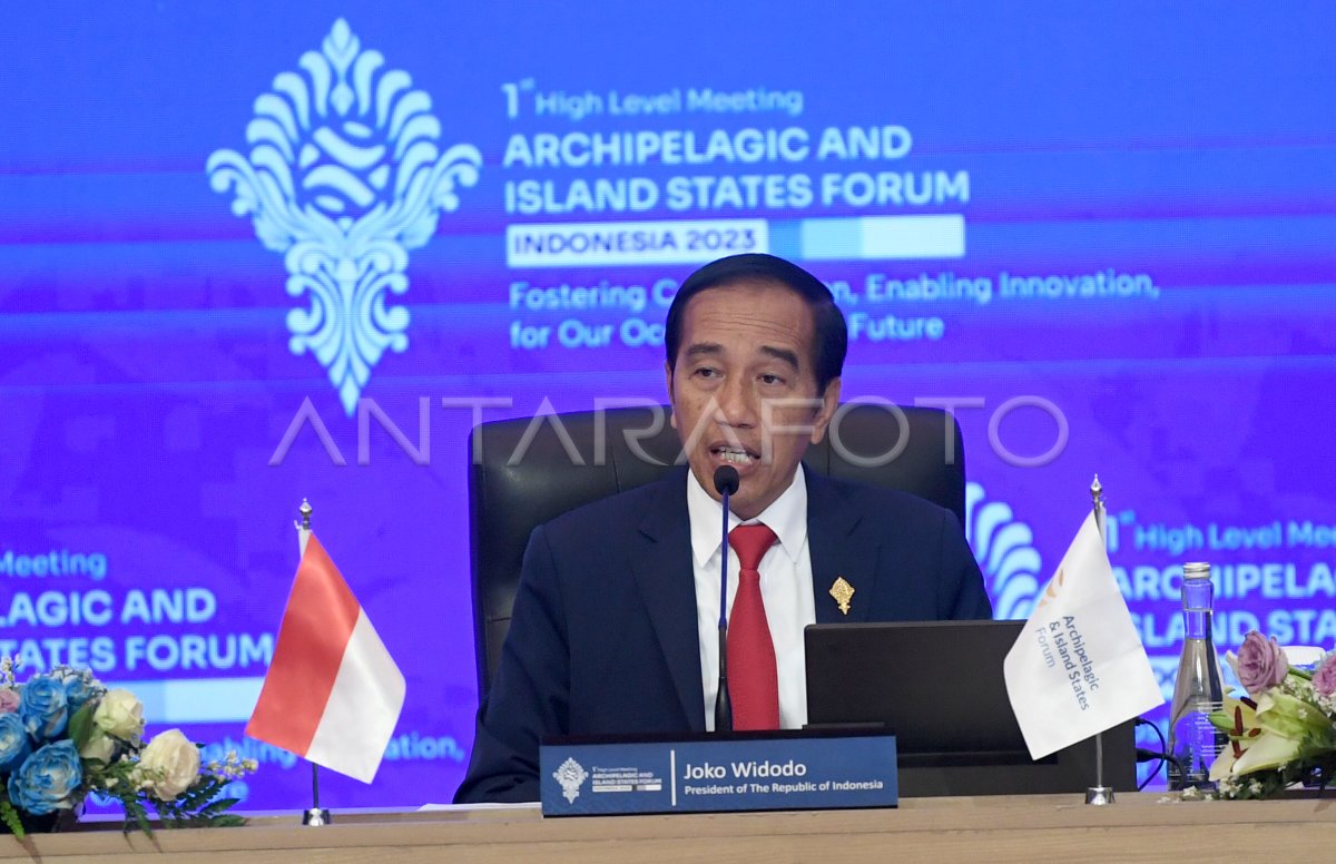 Konpres Presiden Jokowi usai KTT AIS Forum 2023 | ANTARA Foto Konpres Presiden Jokowi usai KTT AIS Forum 2023 | ANTARA Foto