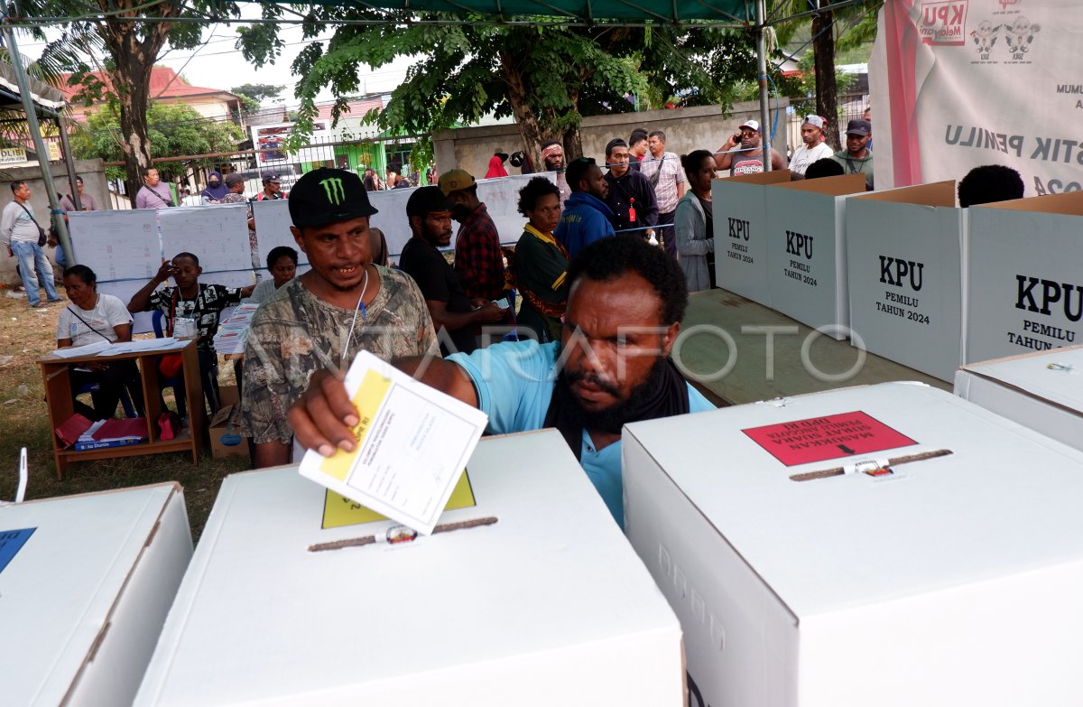 Pemungutan suara ulang Pemilu 2024 di Papua | ANTARA Foto