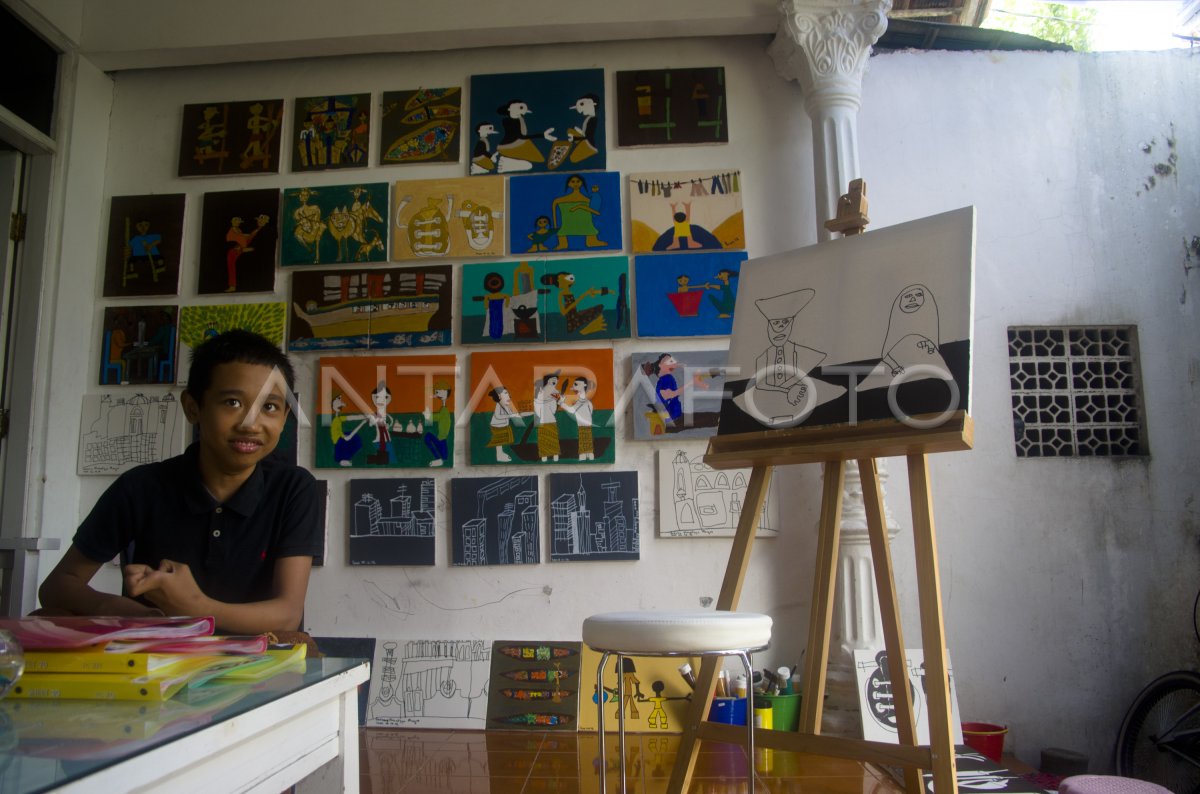 BAKAT PENYANDANG AUTISME | ANTARA Foto