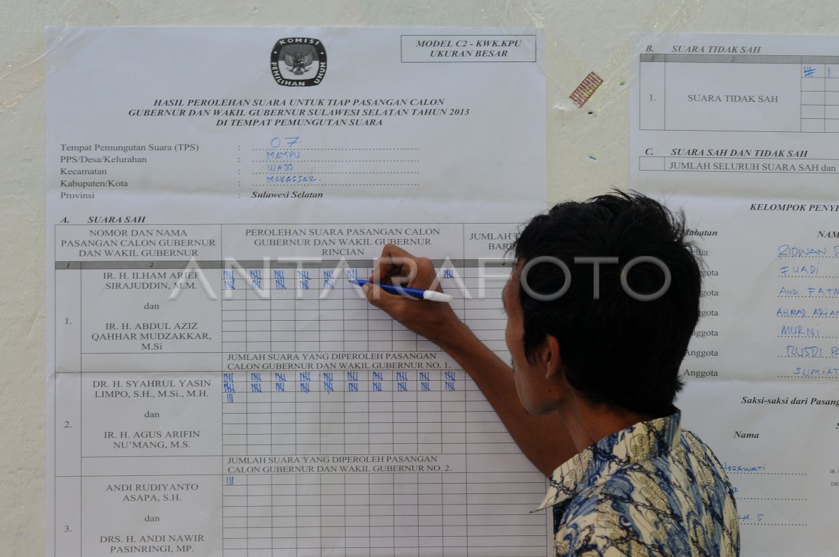 CALCULATION OF THE VOICE LETTER | ANTARA Foto CALCULATION OF THE VOICE LETTER | ANTARA Foto