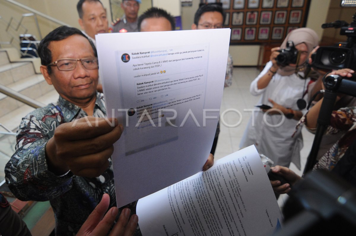 KASUS PENCEMARAN NAMA BAIK MAHFUD MD | ANTARA Foto