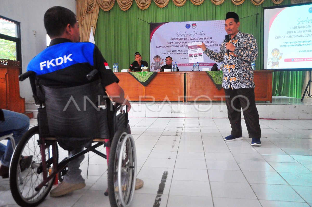 Sosialisasi Pilkada bagi penyandang disabilitas | ANTARA Foto