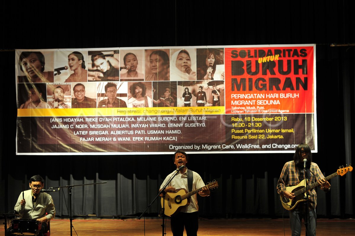 SOLIDARITAS BURUH MIGRAN | ANTARA Foto