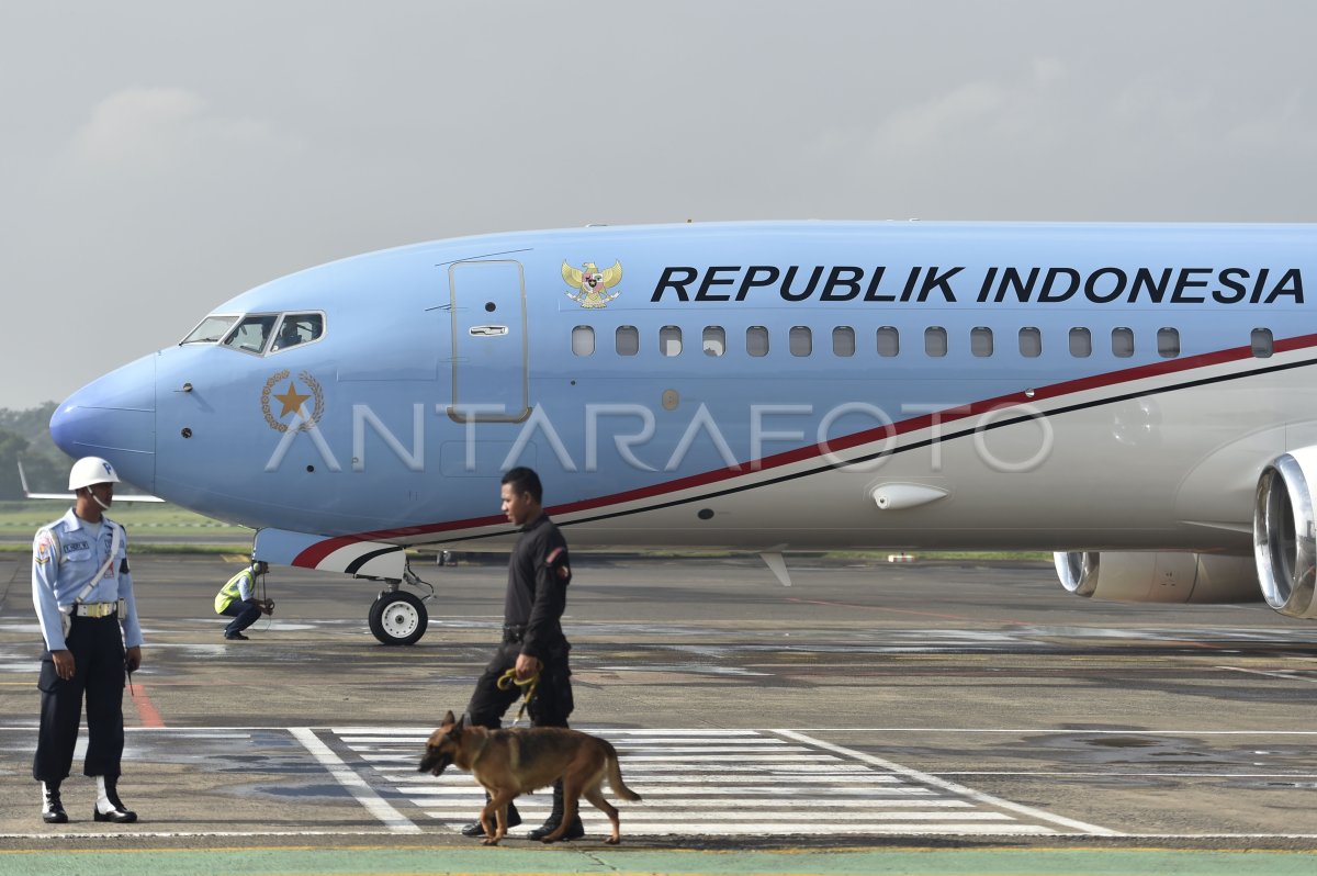 PESAWAT KEPRESIDENAN | ANTARA Foto