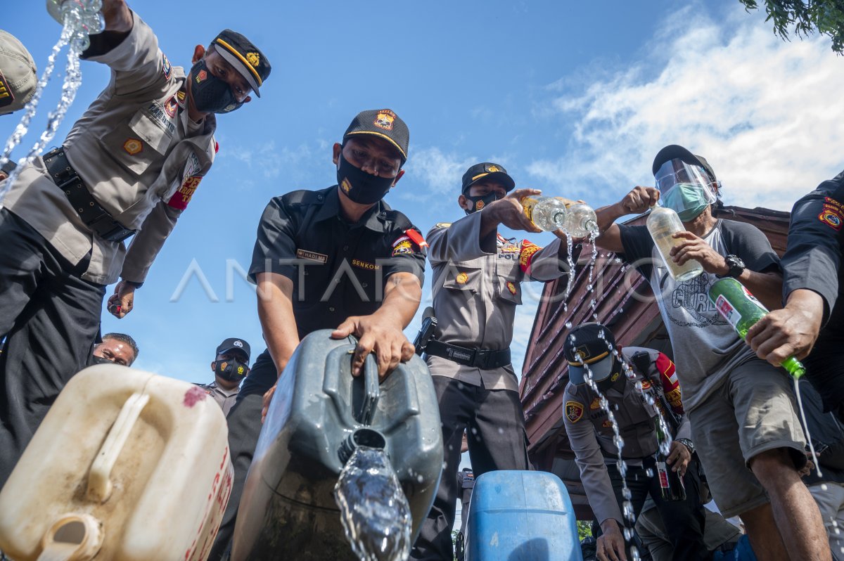 PEMUSNAHAN BARANG BUKTI HASIL OPERASI PEKAT | ANTARA Foto