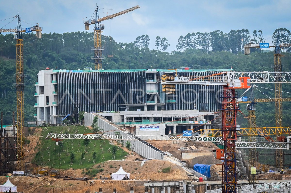 Progres pembangunan istana presiden di IKN | ANTARA Foto Progres pembangunan istana presiden di IKN | ANTARA Foto
