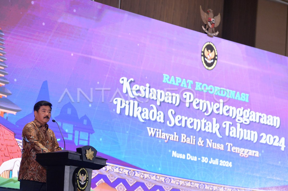 Rakor kesiapan Pilkada serentak 2024 di Bali | ANTARA Foto