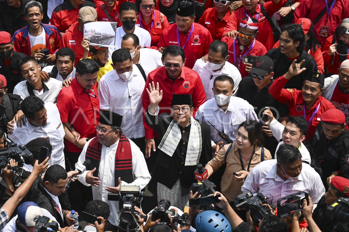 Pramono Anung-Rano Karno daftar Pilgub DKI Jakarta | ANTARA Foto