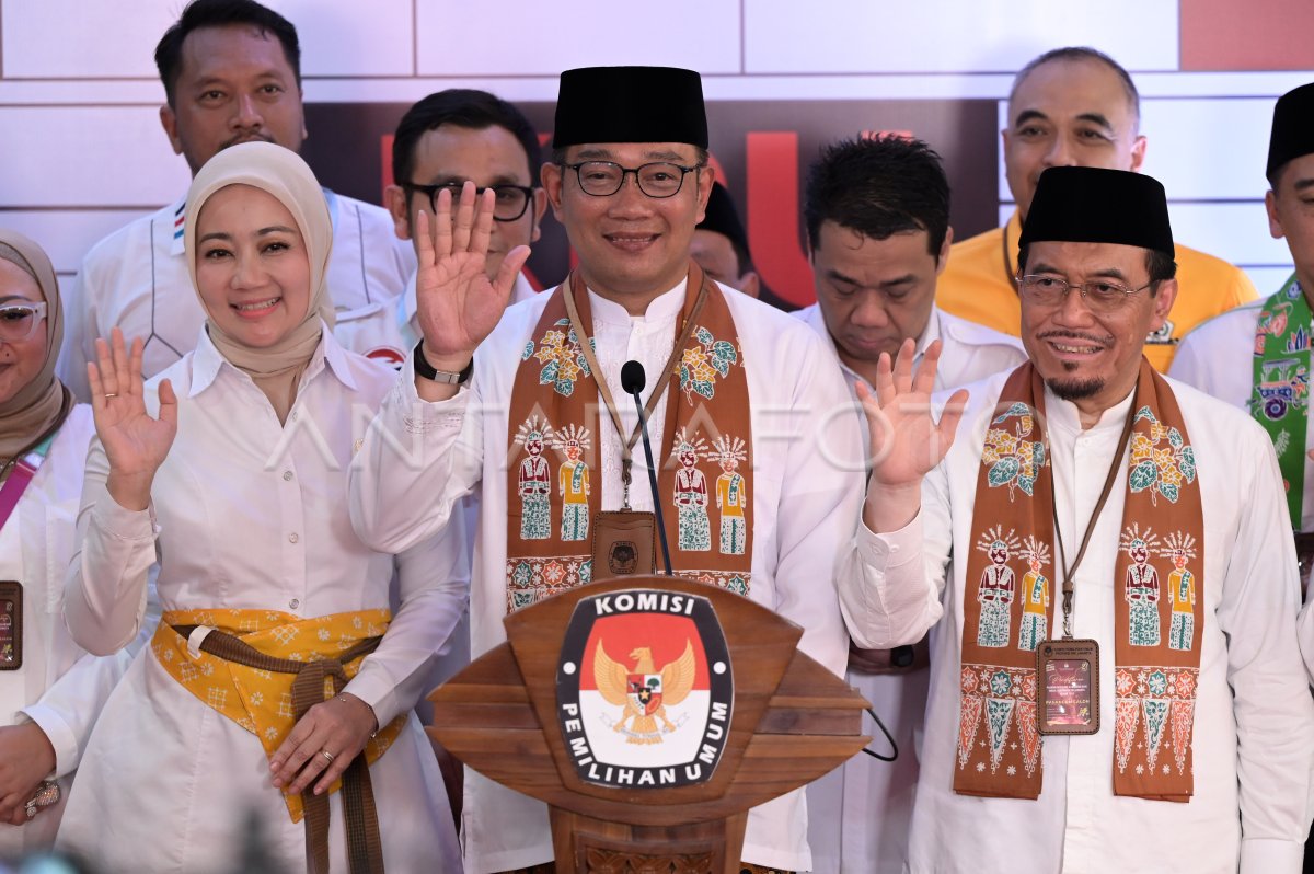 Ridwan Kamil-Suswono daftar Pilgub DKI Jakarta | ANTARA Foto Ridwan Kamil-Suswono daftar Pilgub DKI Jakarta | ANTARA Foto