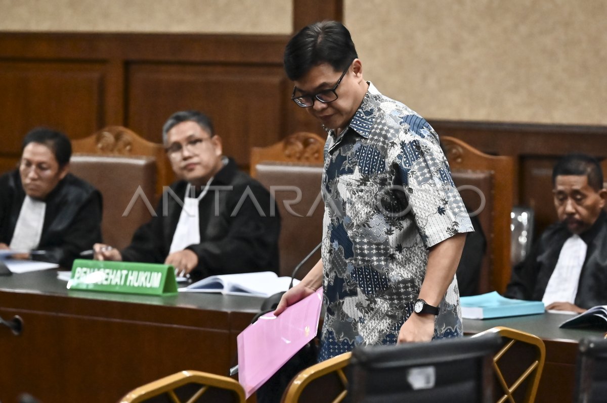 Sidang pledoi kasus korupsi proteksi TKI | ANTARA Foto