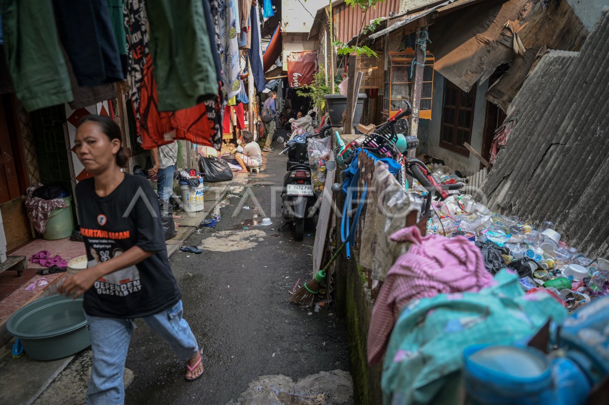 Rencana bedah kawasan permukiman padat penduduk di Jakarta Pusat | ANTARA Foto
