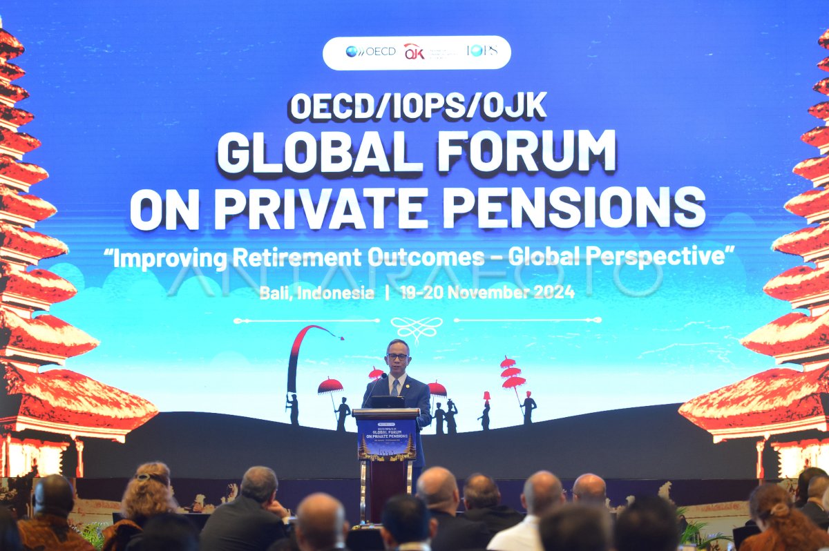 OECD/IOPS/OJK Global Forum on Private Pensions | ANTARA Foto