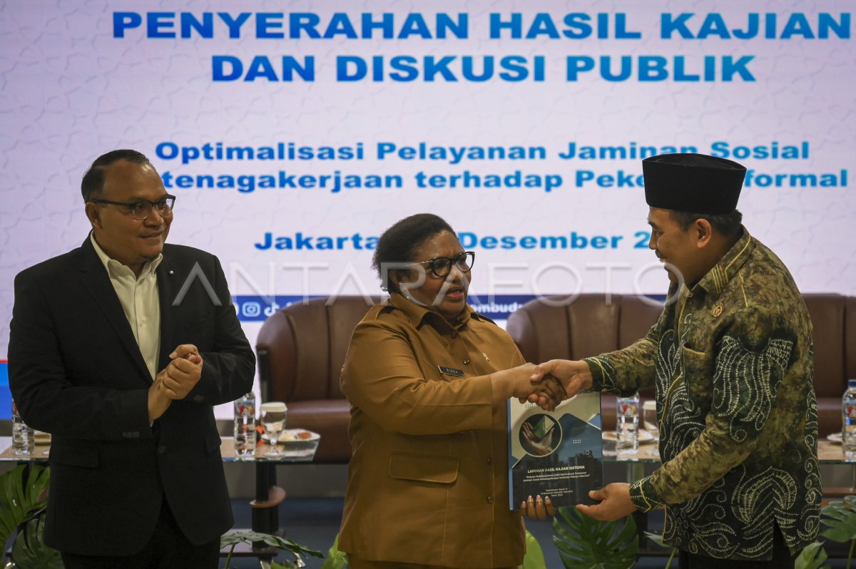Hasil kajian jaminan sosial pekerja informal | ANTARA Foto Hasil kajian jaminan sosial pekerja informal | ANTARA Foto