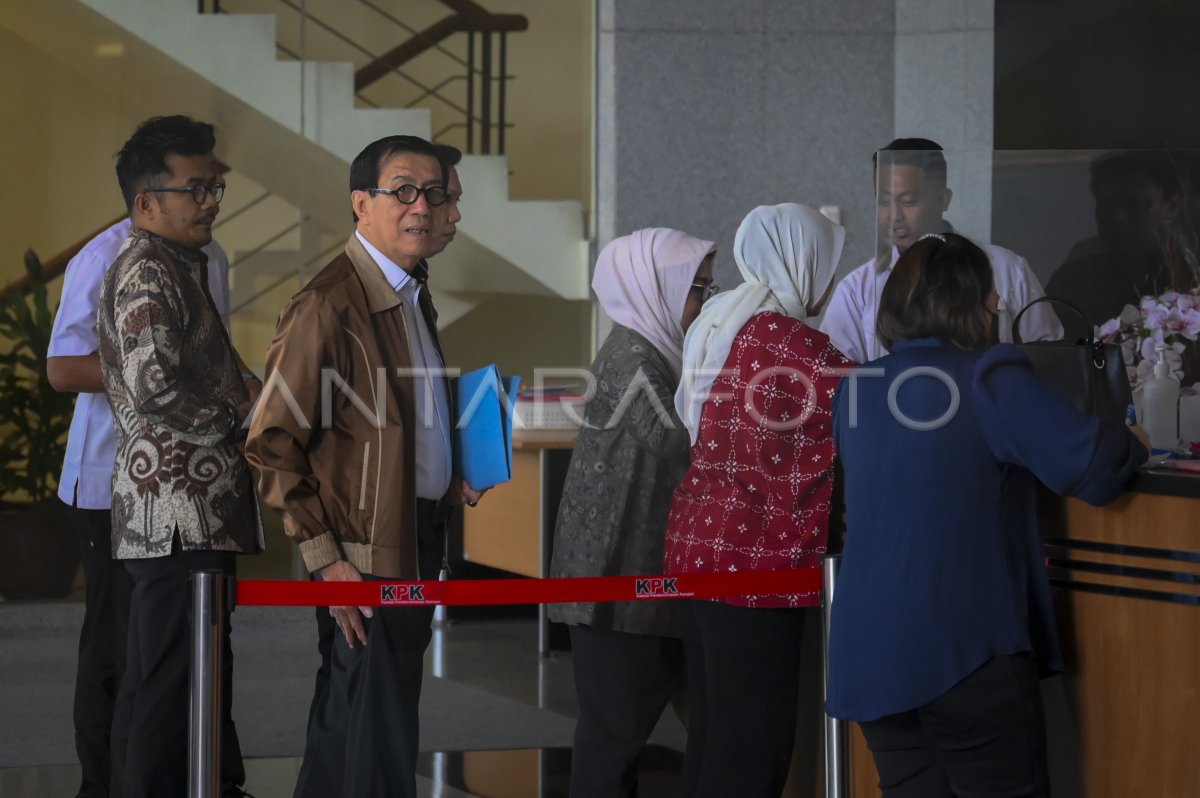 Yasonna Laoly diperiksa KPK | ANTARA Foto