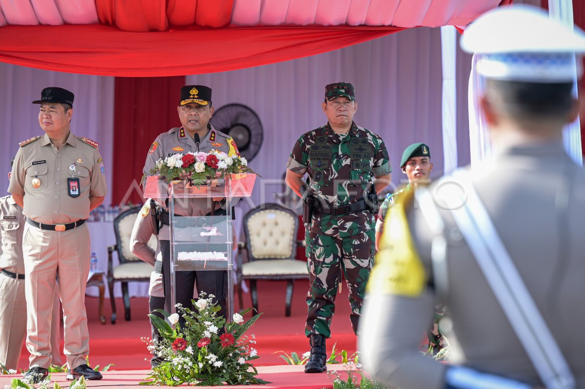 Apel gelar pasukan Operasi Lilin Jaya 2024 | ANTARA Foto