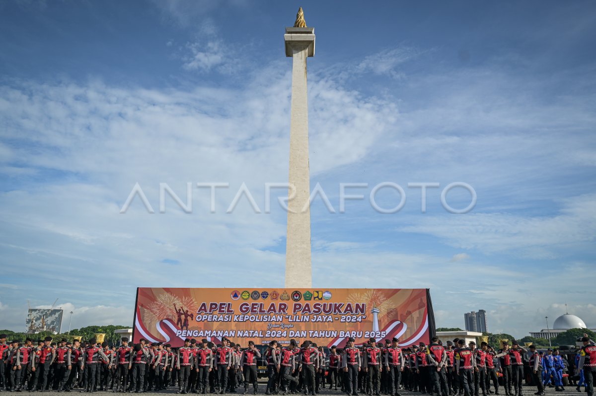Apel gelar pasukan Operasi Lilin Jaya 2024 | ANTARA Foto
