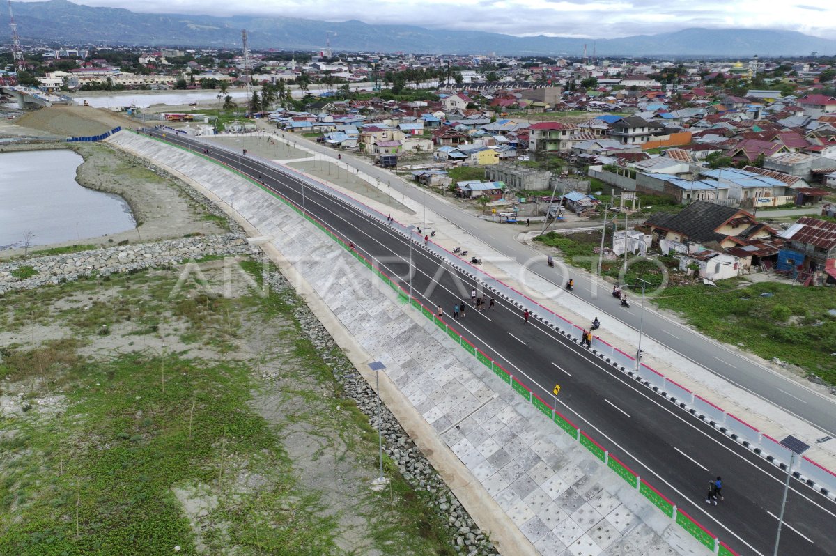 Progres pembangunan jalan lingkar Sibeleta di Palu | ANTARA Foto