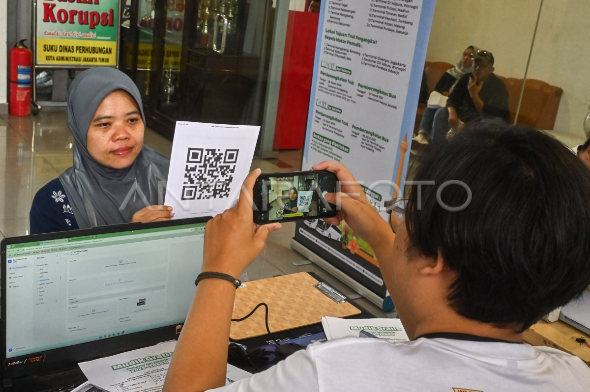 Pendaftaran mudik gratis di Jakarta | ANTARA Foto