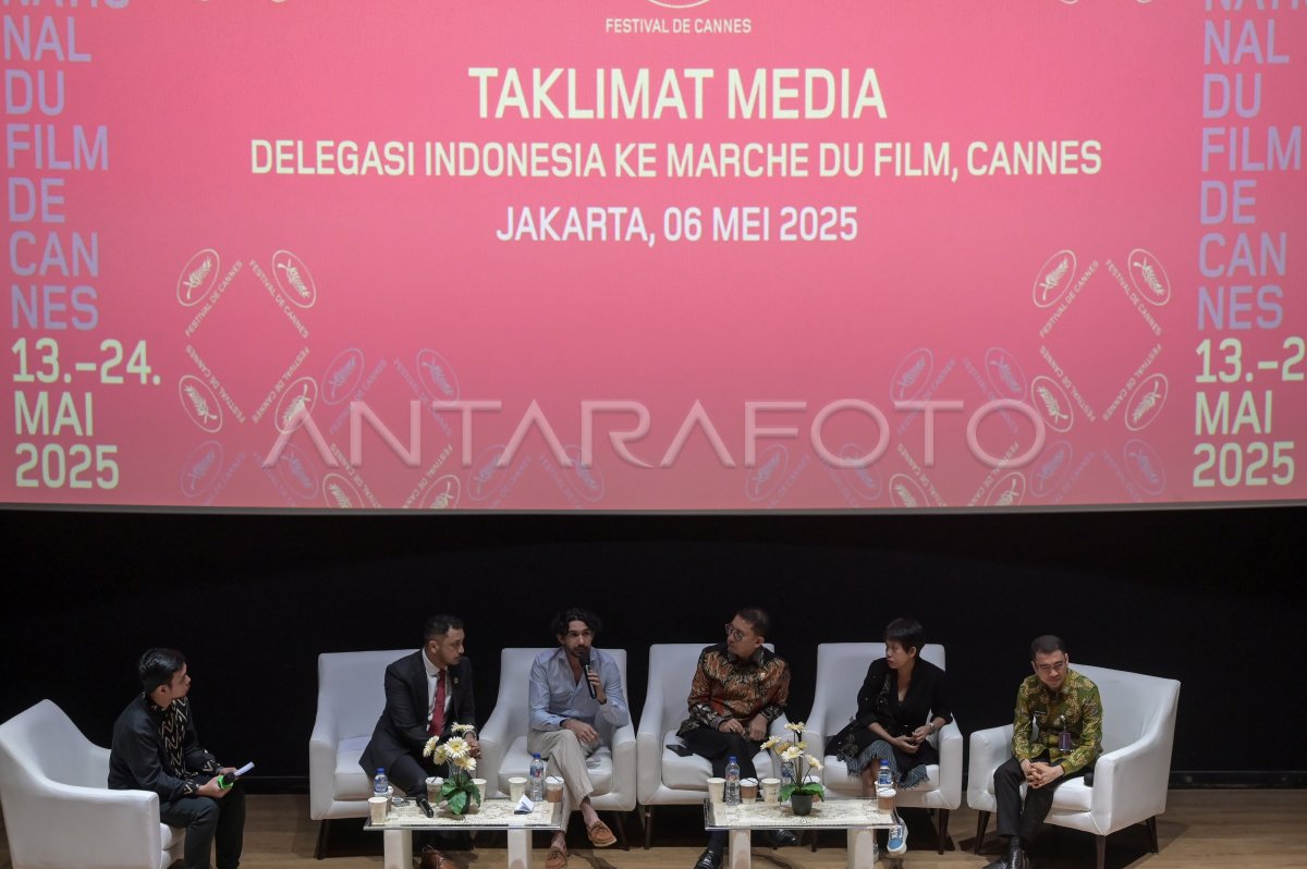 Konpers delegasi Indonesia di Cannes Film Festival 2025 | ANTARA Foto