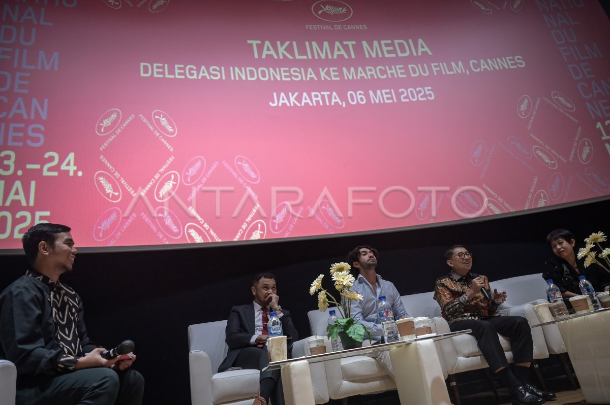 Konpers delegasi Indonesia di Cannes Film Festival 2025 | ANTARA Foto