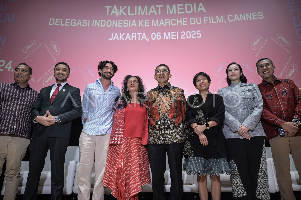 Konpers delegasi Indonesia di Cannes Film Festival 2025 | ANTARA Foto