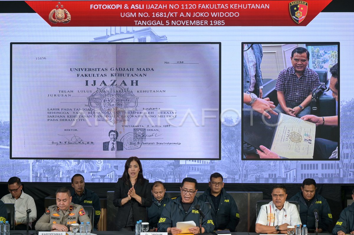 Bareskrim hentikan penyelidikan dugaan ijazah palsu Jokowi | ANTARA Foto