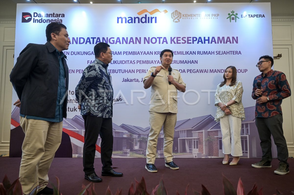 MoU Kementerian PKP dengan Bank Mandiri dan BP Tapera | ANTARA Foto