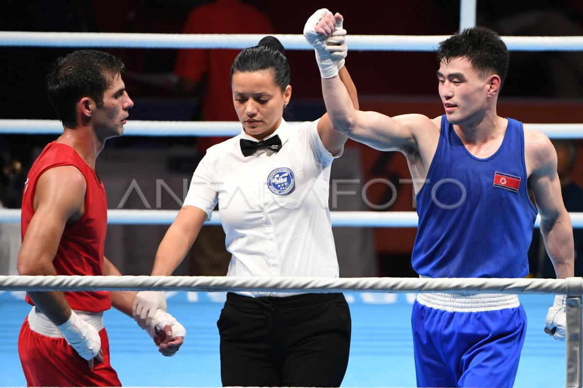 16 BESAR BANTAM 56KG PUTRA MEREDOV VS JO HYONAM | ANTARA Foto