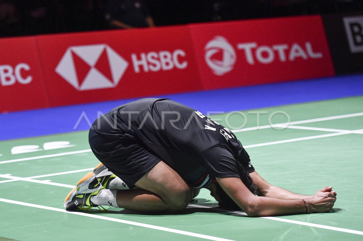 JONATAN CHRISTIE TERHENTI DI PEREMPAT FINAL | ANTARA Foto