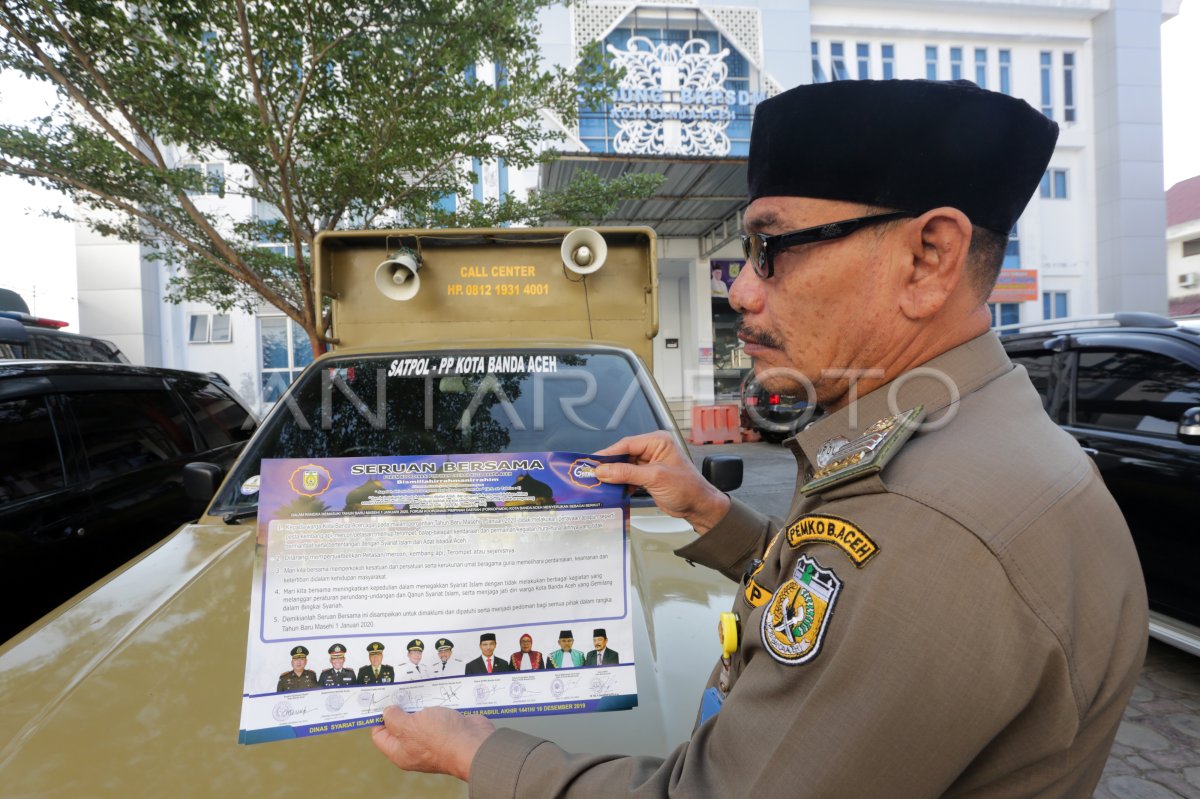 LARANGAN PERAYAAN TAHUN BARU | ANTARA Foto LARANGAN PERAYAAN TAHUN BARU | ANTARA Foto