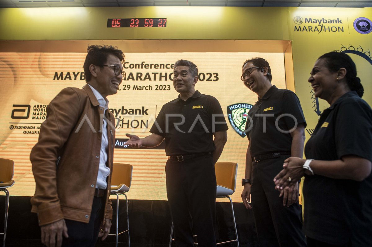 KONFERENSI PERS MAYBANK MARATHON 2023 | ANTARA Foto