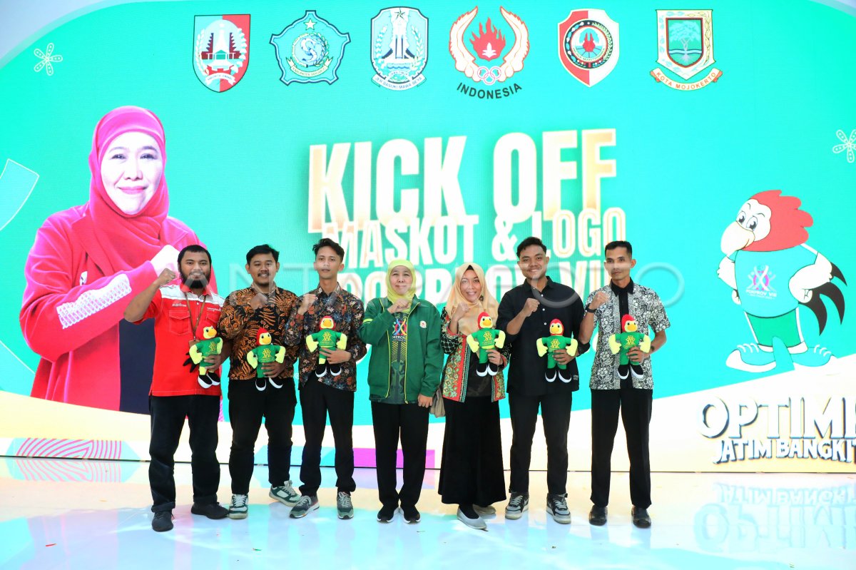 Peluncuran maskot dan logo Porprov Jawa Timur | ANTARA Foto