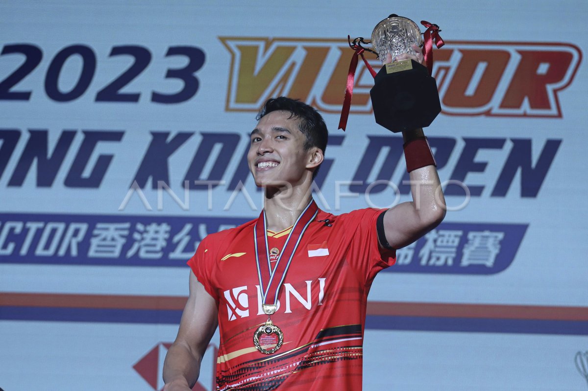 Jonatan Christie juara Hong Kong Open 2023 | ANTARA Foto