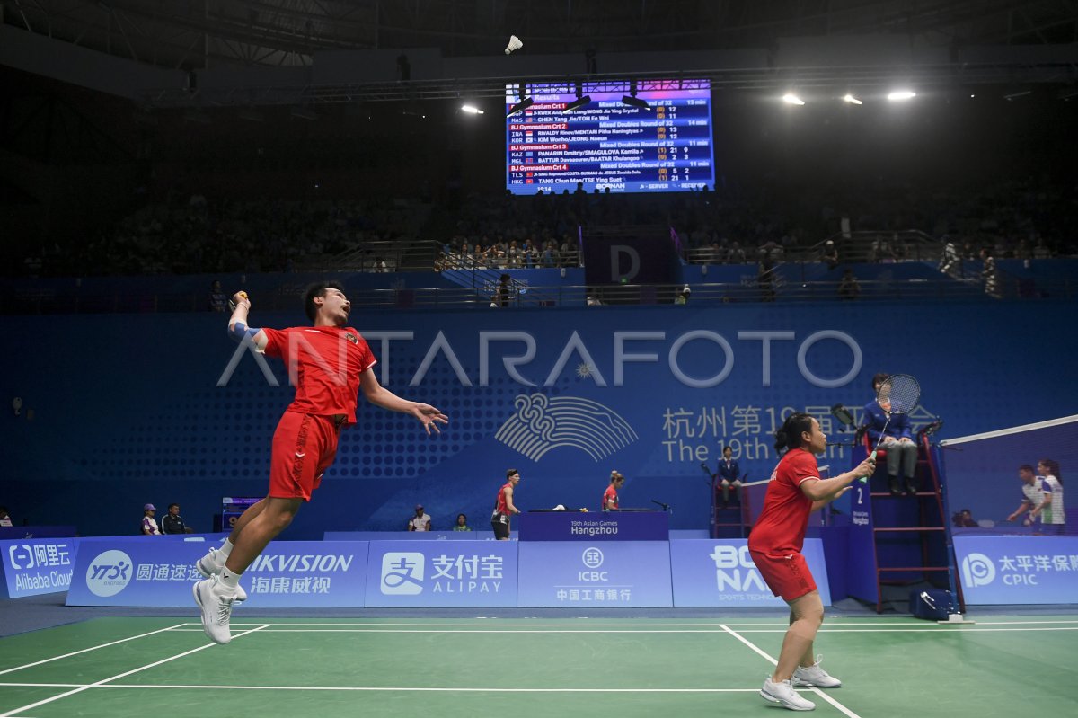 Rinov-Pitha lolos ke 16 besar | ANTARA Foto