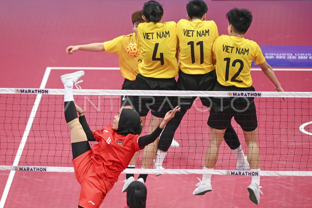 Sepak takraw quadrant putri Indonesia raih medali perak | ANTARA Foto