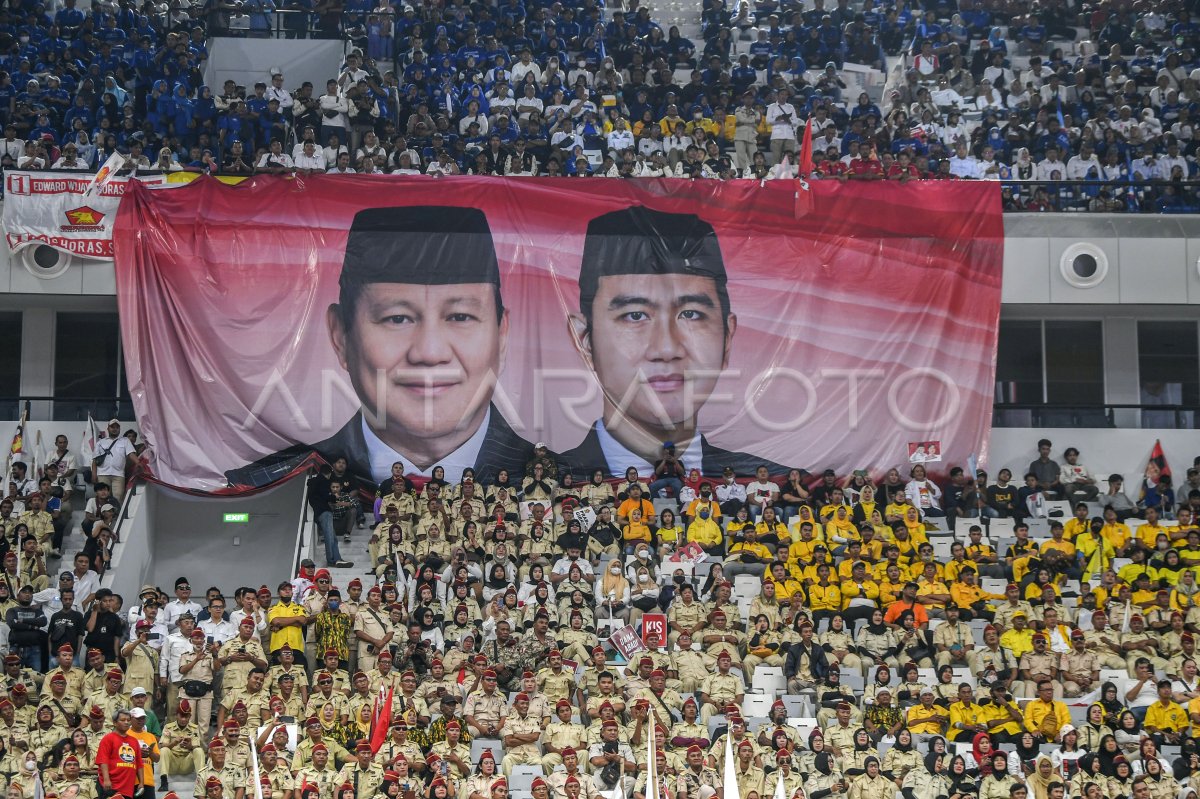 Deklarasi Prabowo-Gibran | ANTARA Foto