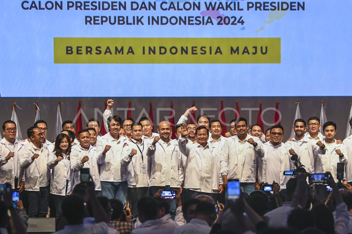Barisan Pengusaha Pejuang deklarasi dukung Prabowo-Gibran | ANTARA Foto