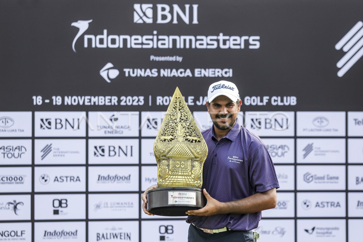 Gaganjeet Bhullar juara BNI Indonesian Masters 2023 | ANTARA Foto