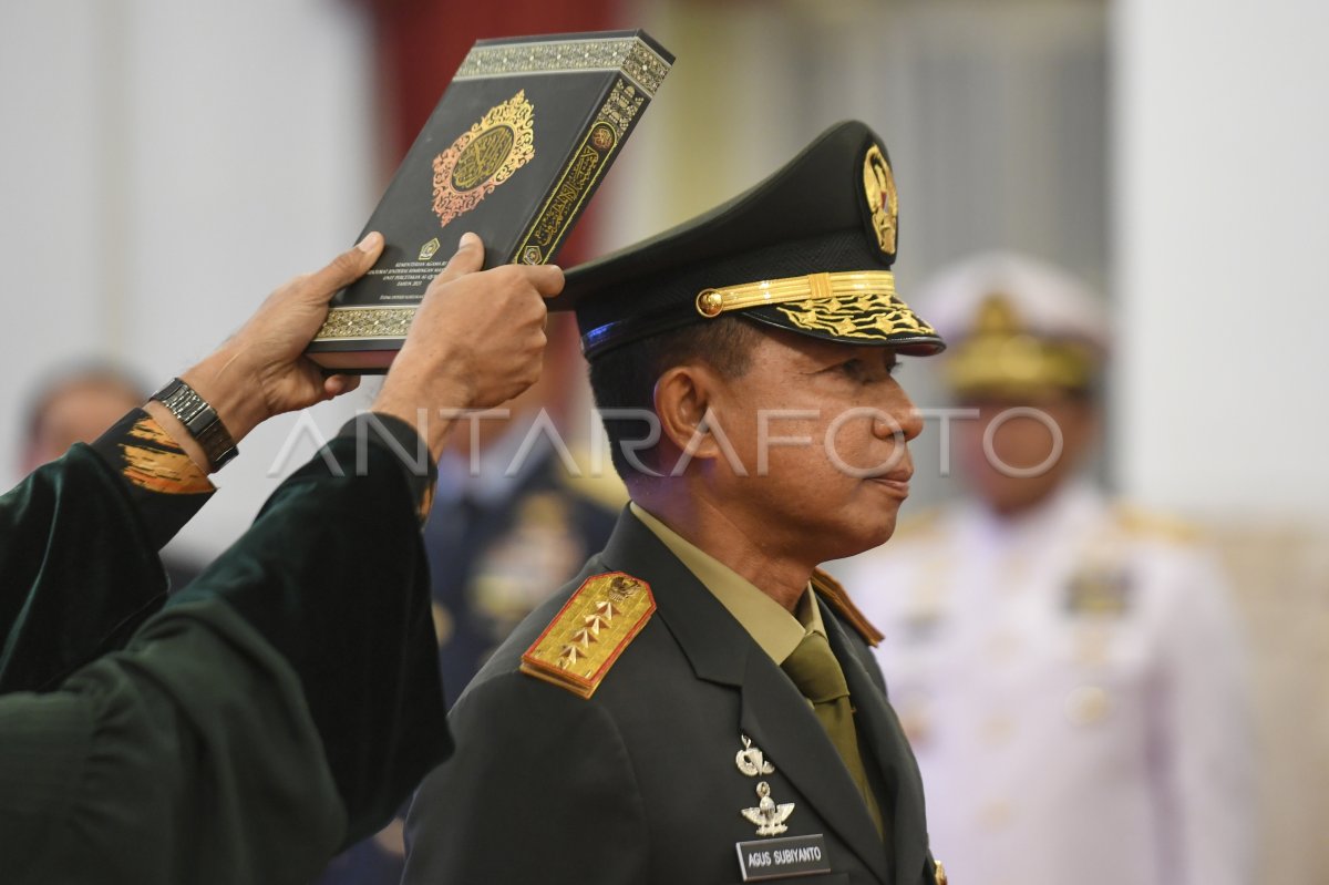 Pelantikan Jenderal TNI Agus Subiyanto menjadi Panglima TNI | ANTARA Foto