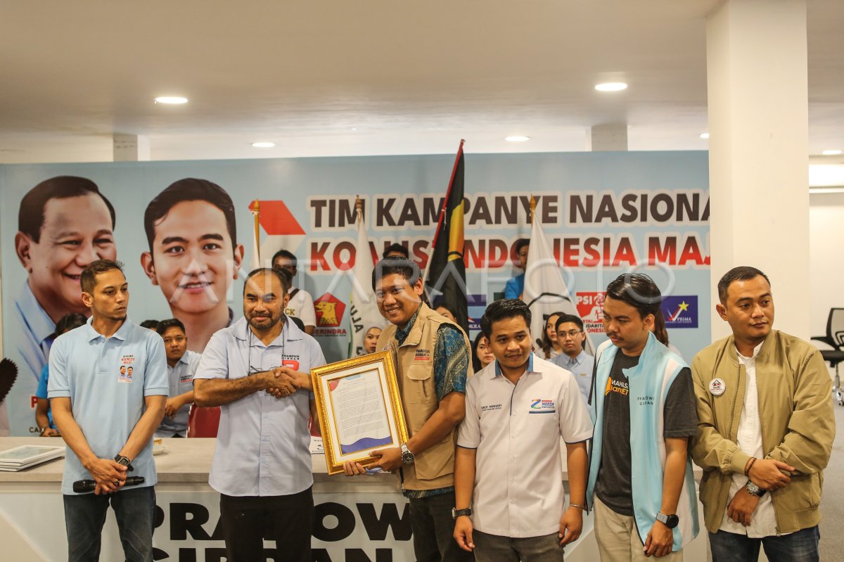 Erick Declaración voluntaria de Thohir para Prabowo-Gibran | ANTARA Foto