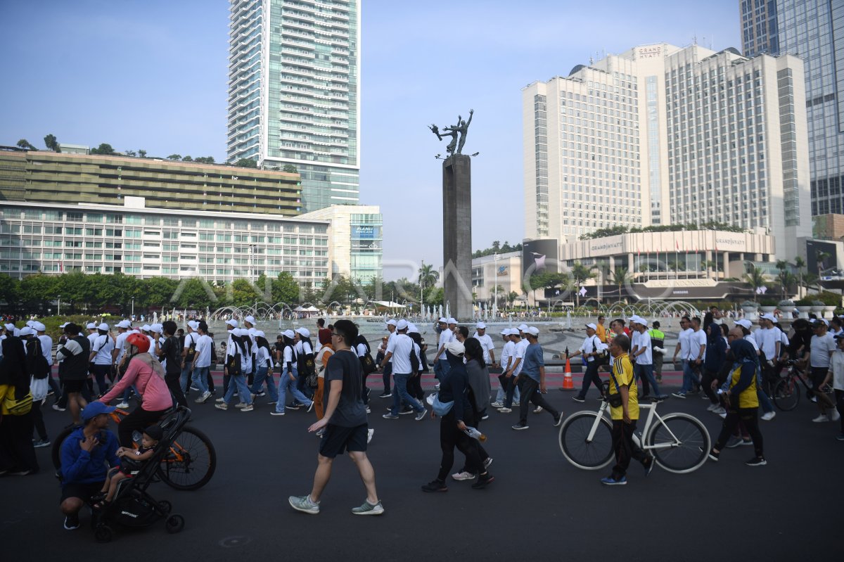 Car Free Day pertama tahun 2024 di Jakarta | ANTARA Foto