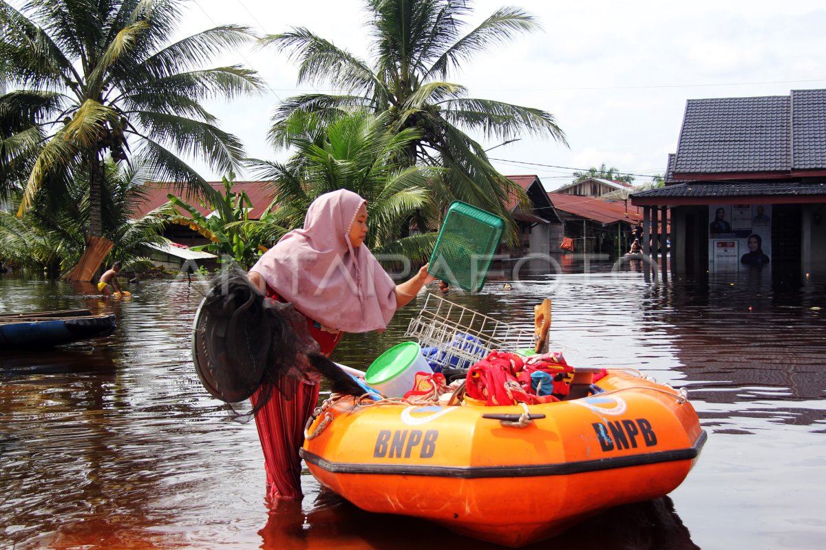 Banjir di Rokan Hilir | ANTARA Foto