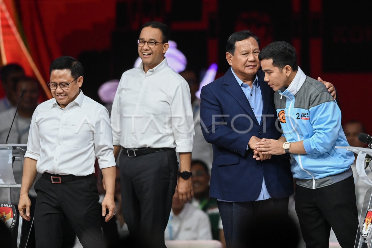 Debat keempat Pilpres 2024 | ANTARA Foto