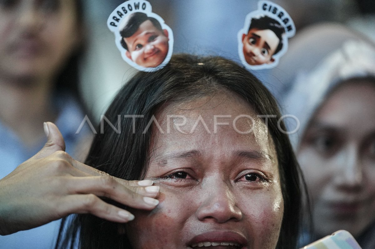Pidato kemenangan Prabowo-Gibran | ANTARA Foto Pidato kemenangan Prabowo-Gibran | ANTARA Foto