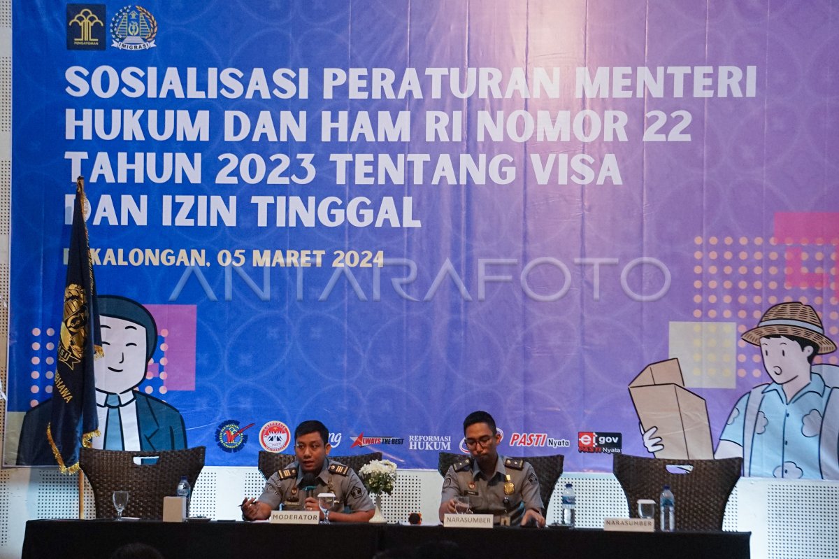 Sosialisasi visa dan izin tinggal | ANTARA Foto
